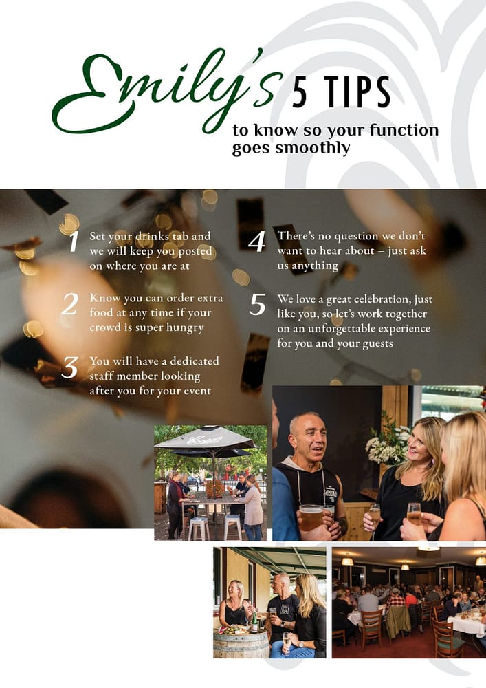 How To Book A Function - The Victoria Hotel, Woodend